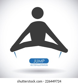 Jump Graphic Design Vector Illustration Stock Vector (Royalty Free ...