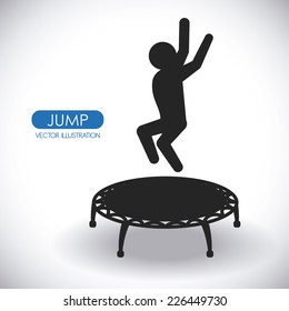 Jump Graphic Design Vector Illustration Stock Vector (Royalty Free ...