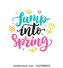 Spring Modern Calligraphy Quote Make Bloom Stock Vector (Royalty Free ...