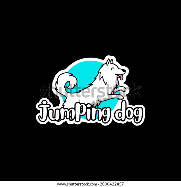 Jumping Dog Logo Design Dog Logo Stock Vector (Royalty Free) 2030422457 ...