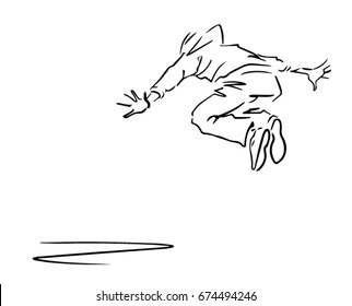 11,522 Jumping man sketch Images, Stock Photos & Vectors | Shutterstock