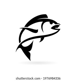 Jumping Fish Logo Vector Template Stock Vector (Royalty Free ...