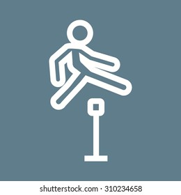 Jumping Man Jump Icon Vector Image Stock Vector (Royalty Free ...