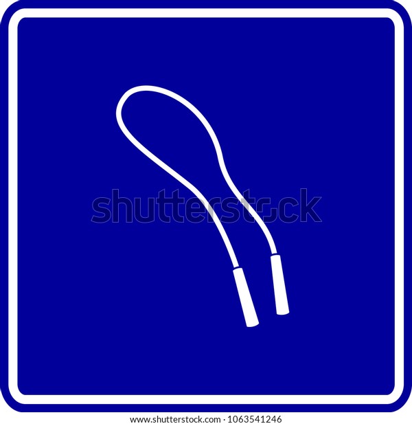 Jumping Rope Sign Stock Vector (Royalty Free) 1063541246 | Shutterstock