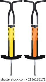 Jumping Sticks Illustration Vector On White Stock Vector (Royalty Free ...
