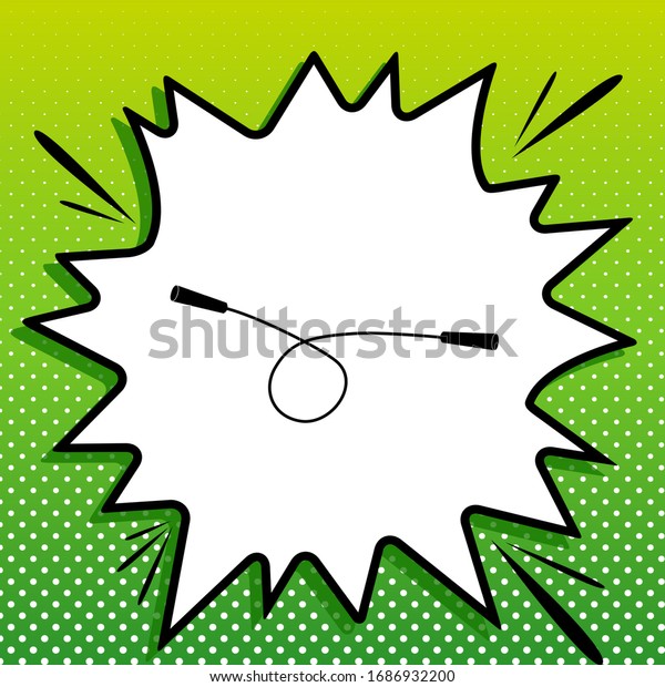 Jumpingrope Sign Black Icon On White Stock Vector (Royalty Free ...