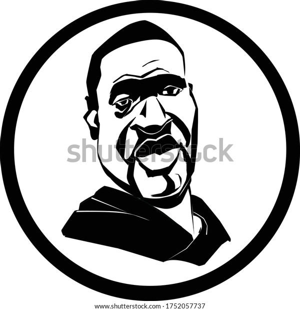 Jun 08 2020 Portrait George Floyd Stock Vector (Royalty Free ...