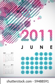 June Calendar Design 2011 Stock Vector (Royalty Free) 59488591 ...