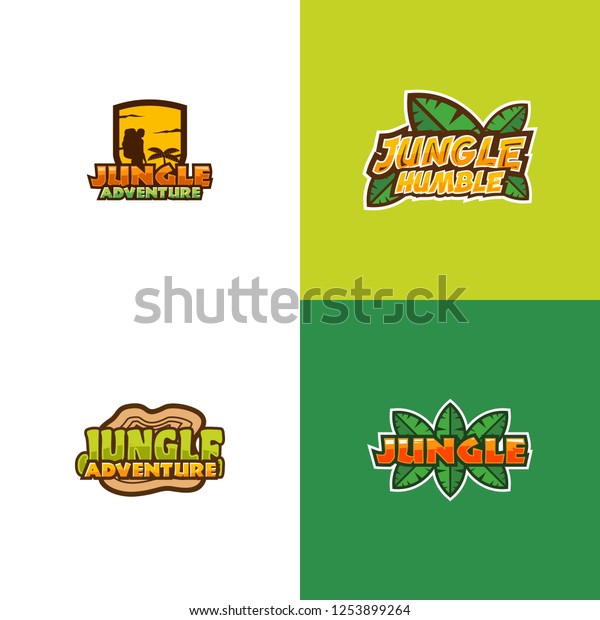 Jungle Logo Design Stock Vector (Royalty Free) 1253899264 | Shutterstock
