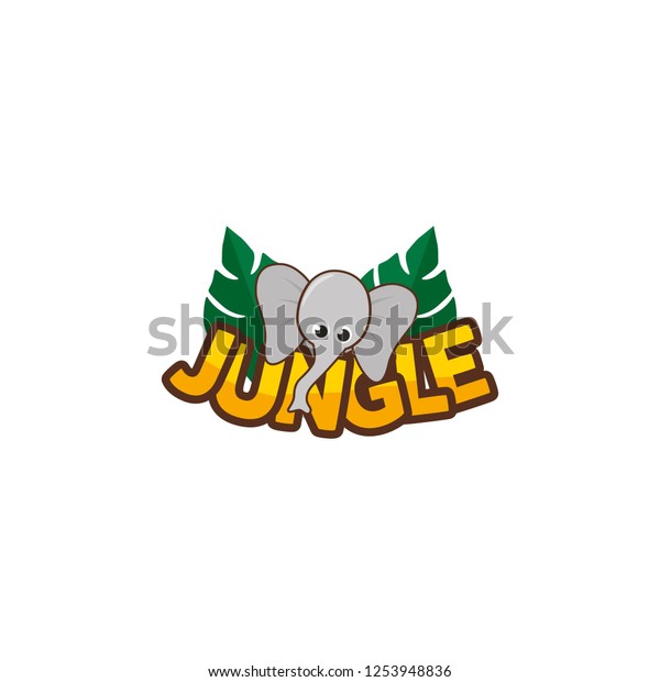 Jungle Logo Design: vector de stock (libre de regalías) 1253948836 ...