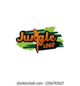 Jungle Logo Design Vector Stock Vector (Royalty Free) 1256792527 ...