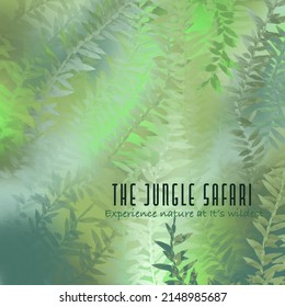 Jungle Logo Leaves Background Stock Vector (Royalty Free) 2148985687 ...
