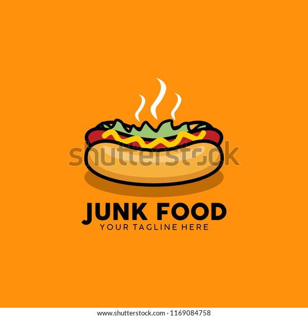 Junk Food Logo Stock Vector (Royalty Free) 1169084758
