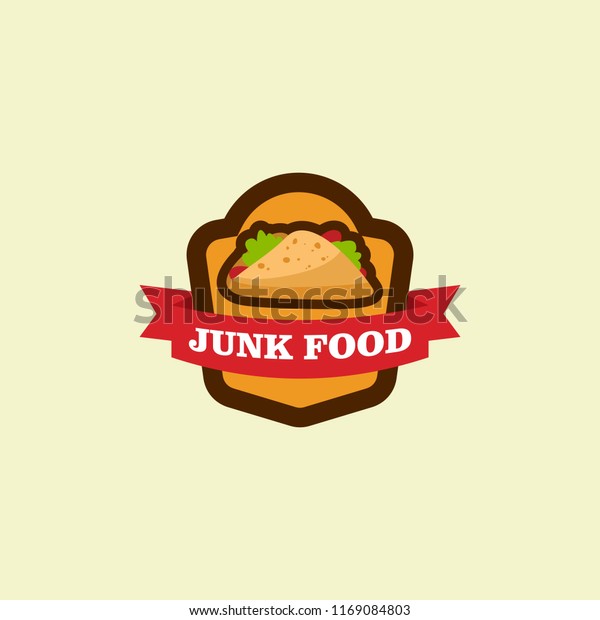 Junk Food Logo Stock Vector (Royalty Free) 1169084803 | Shutterstock