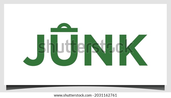 Junk Logo Design Template Vector Stock Vector (Royalty Free) 2031162761 ...