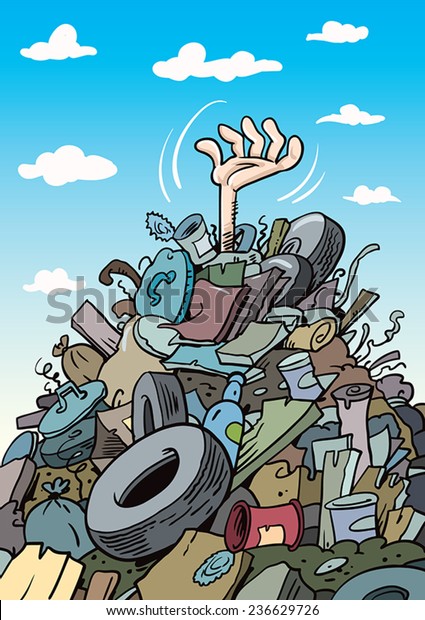 Junk Pile Stock Vector Royalty Free 236629726
