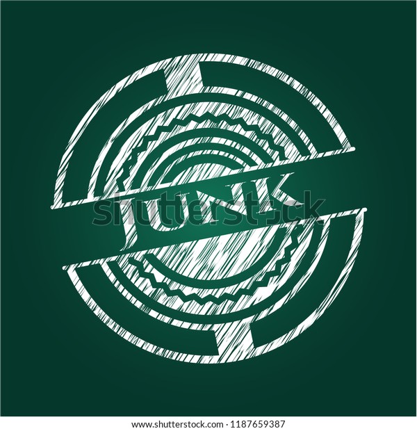 Junk Written On Chalkboard Stock Vector (Royalty Free) 1187659387 ...
