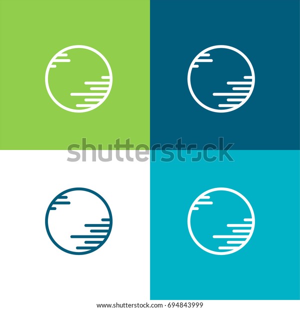 Jupiter Green Blue Material Color Minimal Stock Vector (Royalty Free ...