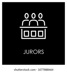 Jurors Icon Vector Stock Vector (Royalty Free) 1077888464 | Shutterstock