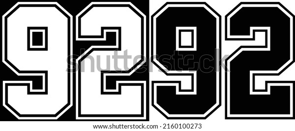 Jursey Number 91 Tshirt Design Stock Vector (Royalty Free) 2160100273 ...
