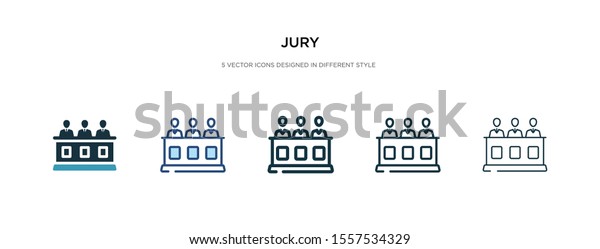 Jury Icon Different Style Vector Illustration Stock Vector (Royalty ...
