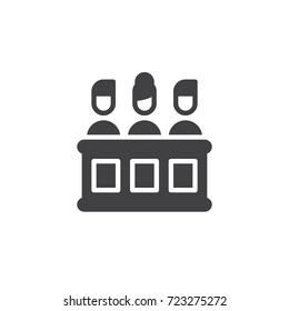 Jury Icon Vector Filled Flat Sign Stock Vector (Royalty Free) 723275272 ...