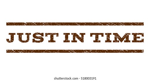 Just Time Watermark Stamp Text Tag Stock Vector (Royalty Free ...