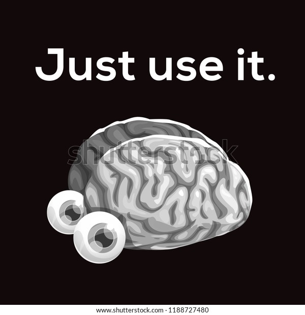 Just Use Funny Motivation Poster Comic Stock Vector (Royalty Free ...