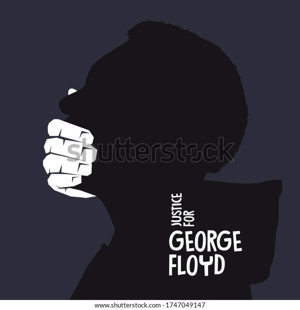 Justice George Floyd Human Live Stock Vector (Royalty Free) 1747049147 ...