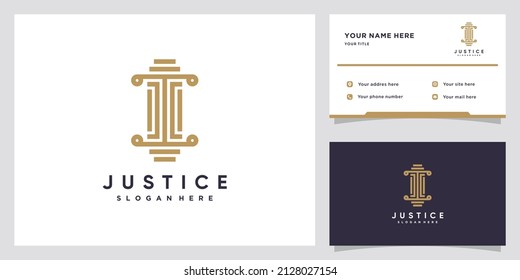 Justice Logo Design Style Creative Concept Stock Vector (Royalty Free ...