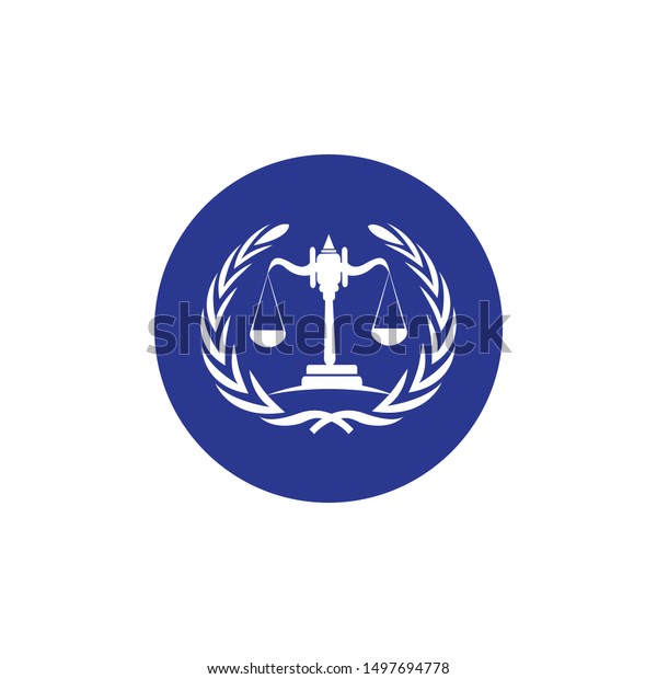 Justice Logo Ilustration Vector Template Stock Vector (Royalty Free ...