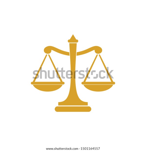 Justice Scale Logo Design Template Vector Stock Vector (Royalty Free ...