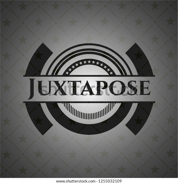 Juxtapose Black Badge Stock Vector (Royalty Free) 1255032109 | Shutterstock