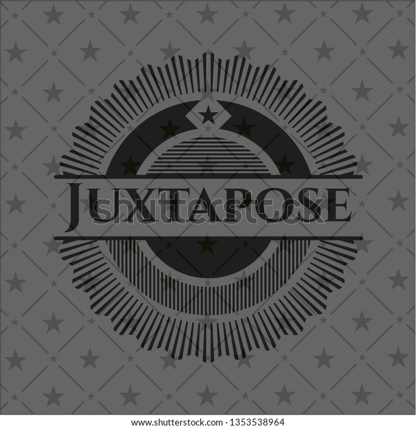 Juxtapose Dark Emblem Retro Stock Vector (Royalty Free) 1353538964 ...