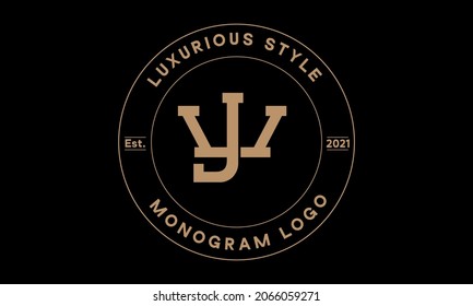 682 Vj monogram Images, Stock Photos & Vectors | Shutterstock