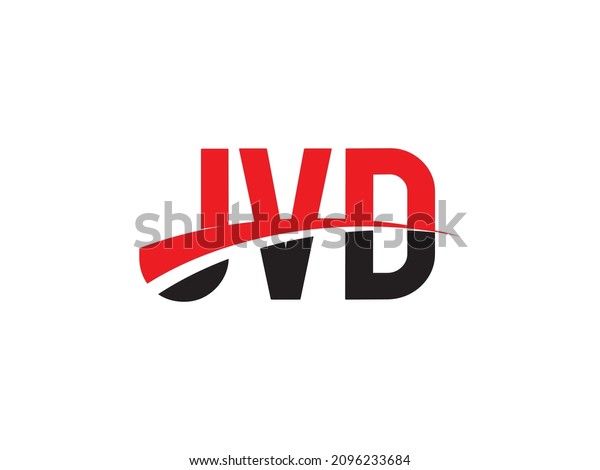 Jvd Letter Creative Modern Elegant Swoosh Stock Vector (Royalty Free ...