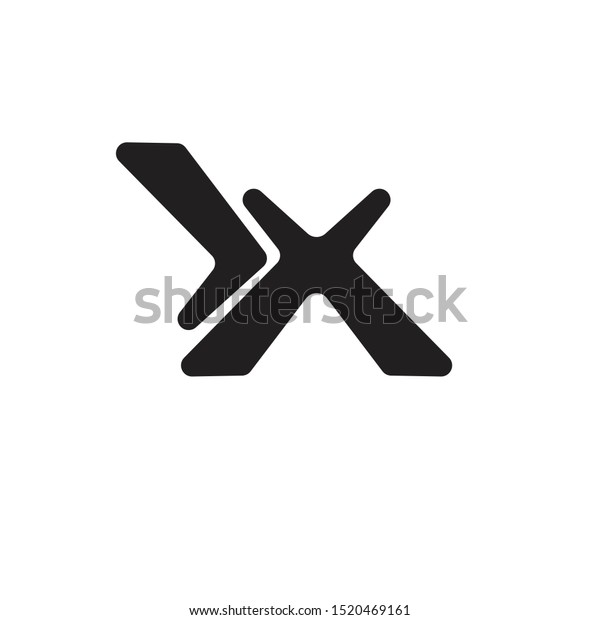 Jx Icon Logo Letter Vector Illustration Stock Vector (Royalty Free ...
