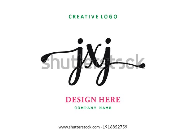 Jxj Lettering Logo Simple Easy Understand Stock Vector (Royalty Free ...