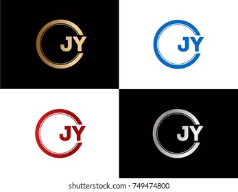 Jy Logo Letter Design Vector Red Stock Vector (Royalty Free) 749474800 ...