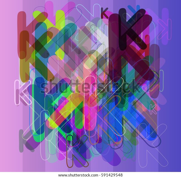 K Alphabet Art Pattern Stock Vector (Royalty Free) 591429548 | Shutterstock
