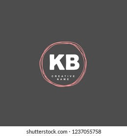 K B Kb Initial Logo Template Stock Vector (Royalty Free) 1237055758 ...