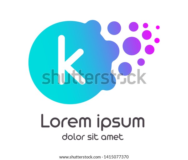K Dots Logo Gradient Full Vector Stock Vector (Royalty Free) 1415077370 ...