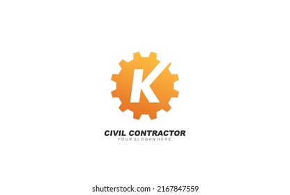 K Engineering Logo Design Inspiration Vector Stock Vector (Royalty Free ...
