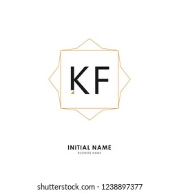 K F Kf Initial Logo Letter Stock Vector (Royalty Free) 1238897377 ...