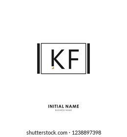 K F Kf Initial Logo Letter Stock Vector (Royalty Free) 1238897398
