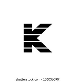 K Font Logo Modern Design Vector Stock Vector (Royalty Free) 1360360904 ...