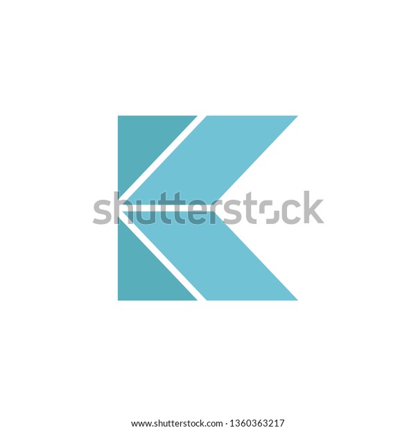 K Font Logo Modern Design Vector Stock Vector (Royalty Free) 1360363217 ...