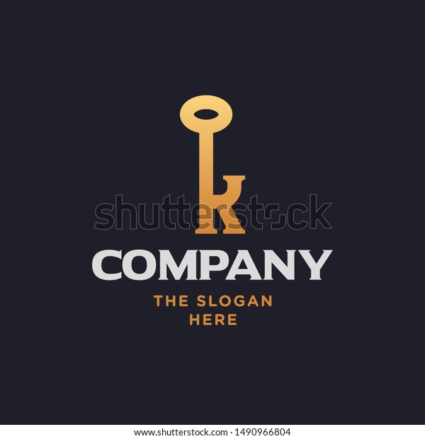 K Key Logo Concept Artsy Professional Stock Vector (Royalty Free ...