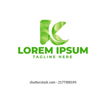 K Letter Leaf Logo Premium Vector Stock Vector (Royalty Free) 2177300195 | Shutterstock