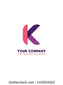 K Letter Logo Template Stock Vector (Royalty Free) 1102024322 ...
